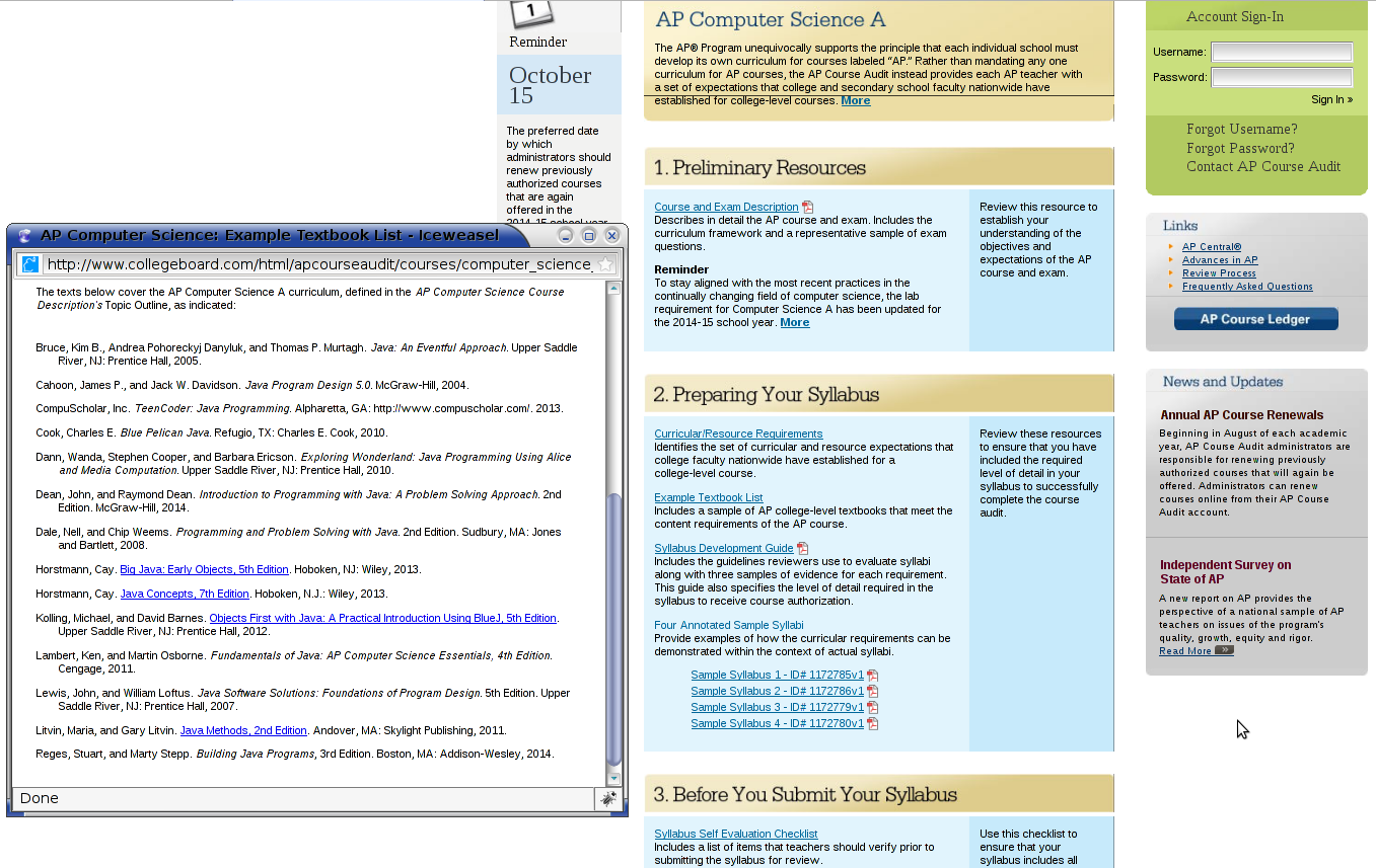 Mr. Meinzen's APSI for AP CSA